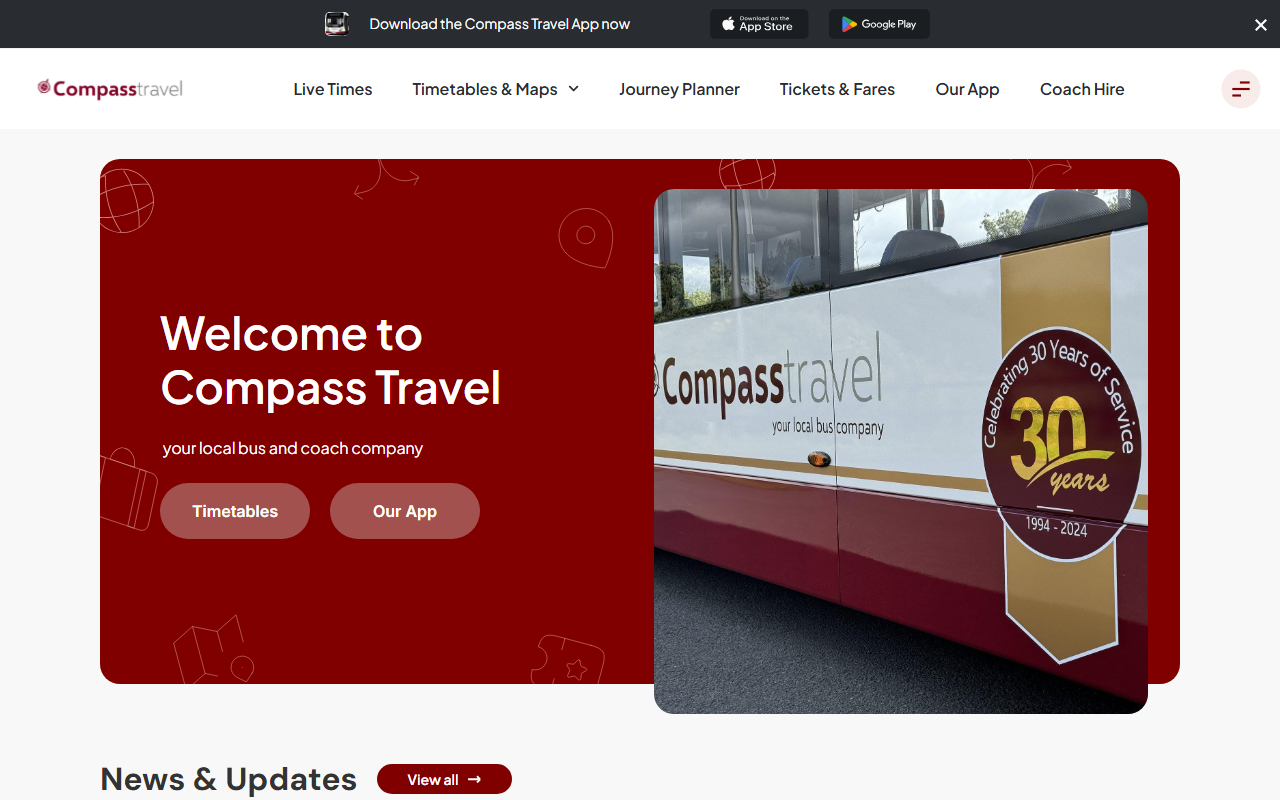 Compass Travel Bus Routes & Timetables | Bus Schedules