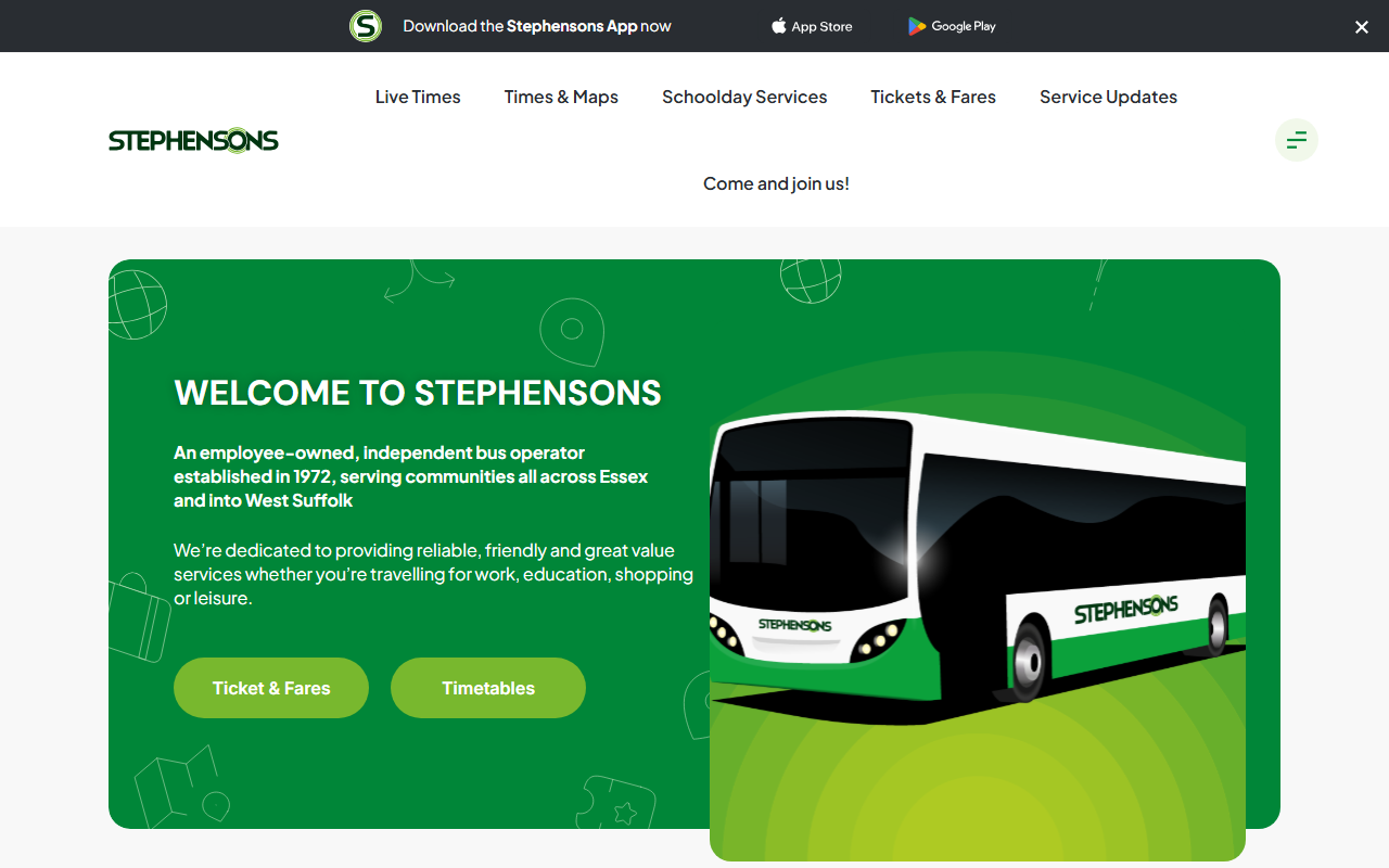 Stephensons of Essex Bus Routes & Timetables | Bus Schedules
