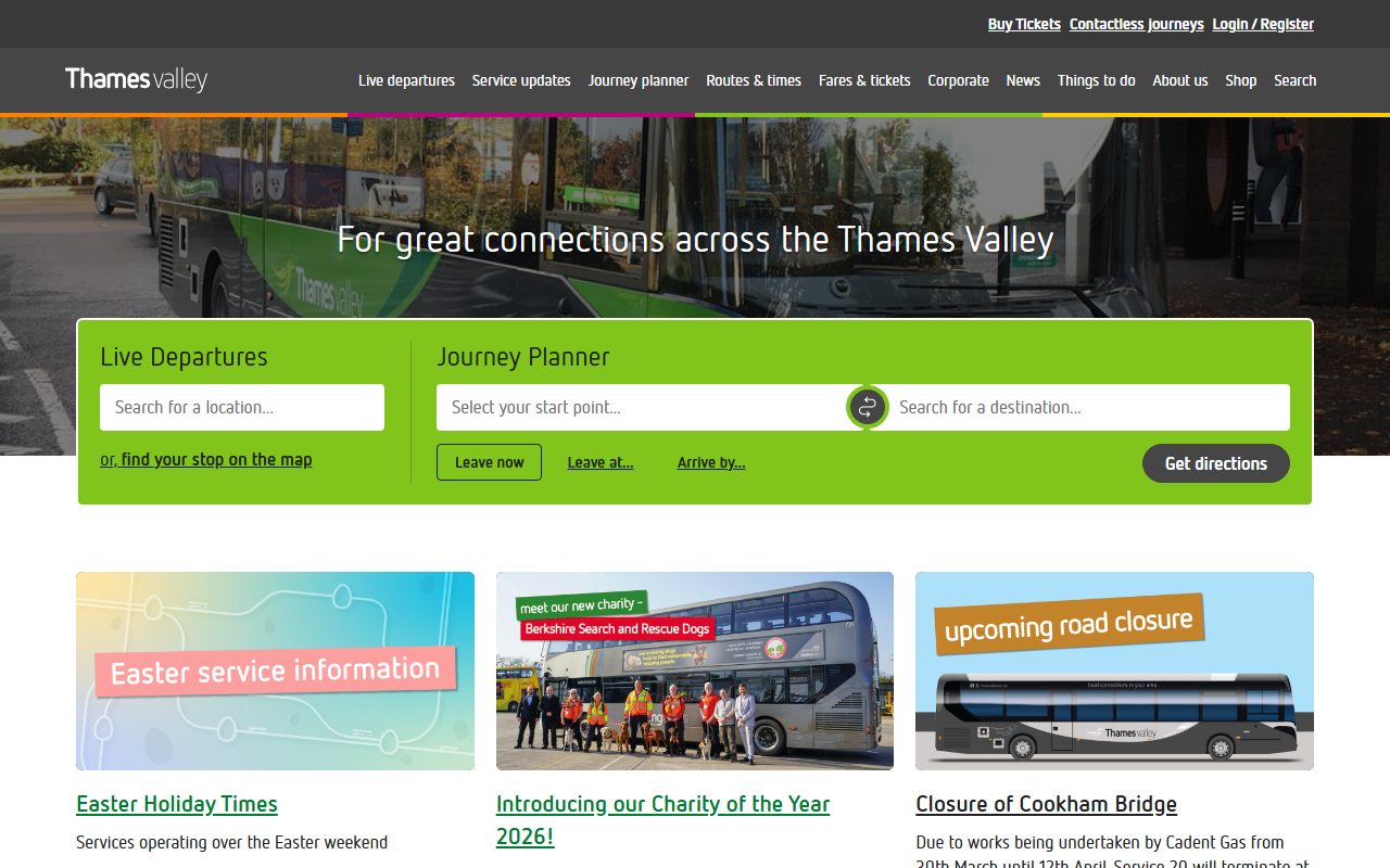 Thames Valley Buses Bus Routes & Timetables | Bus Schedules